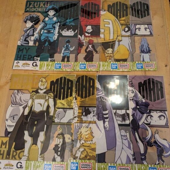 Bandai Namco | Art | Mha 8 Posters Of Midoriya Kirishima Fat Gum Mirio ...